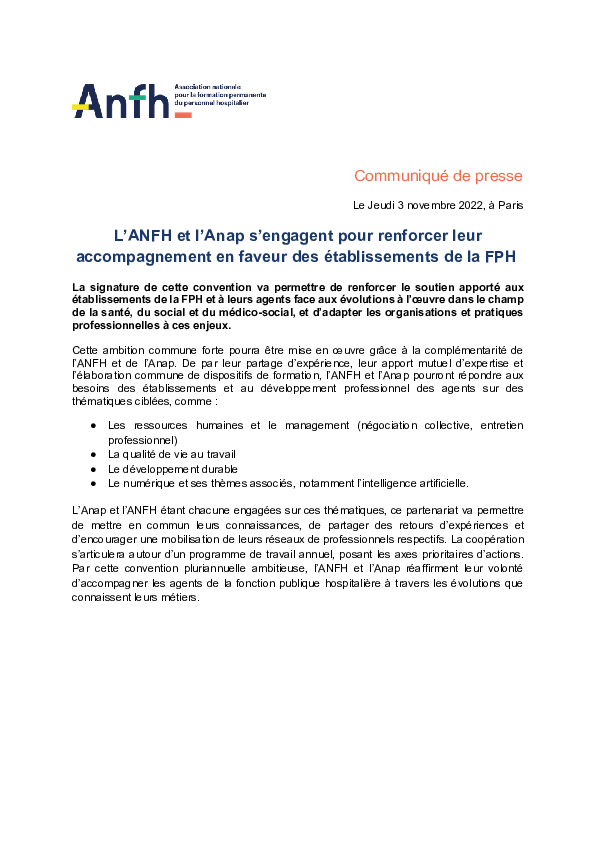 CP ANFH - ANAP | ANFH