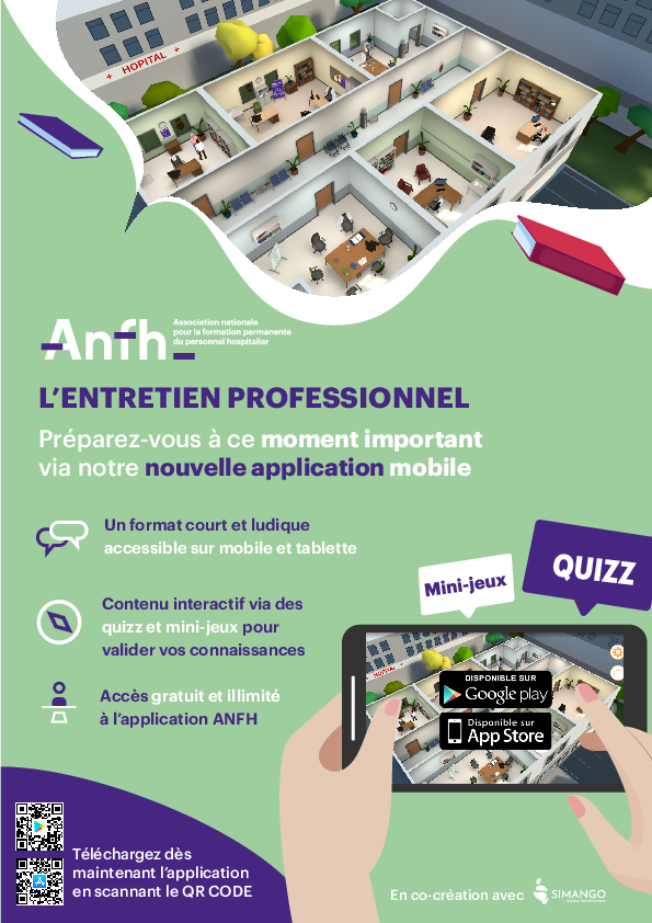 Affiche Mobile Learning - Entretien professionnel | ANFH