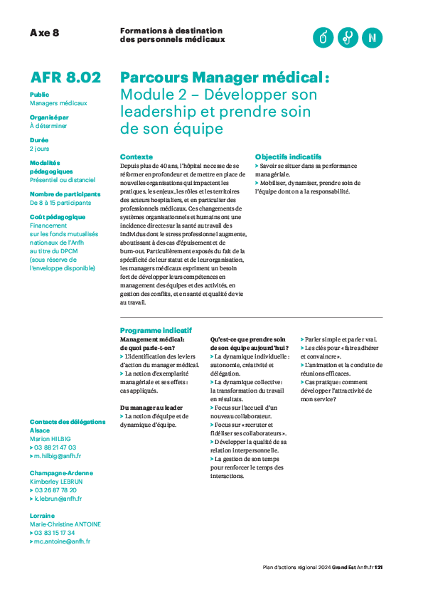 Programme Module 2 | ANFH