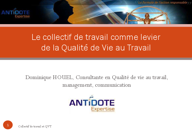 Le collectif de travail comme levier de la QVT - Le diaporama de la journée | ANFH