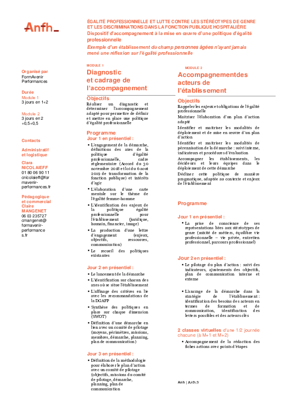 PROGRAMME - EGAL PRO Formavenir Diag.plan EHPAD Prog communiquant mai 2022 | ANFH