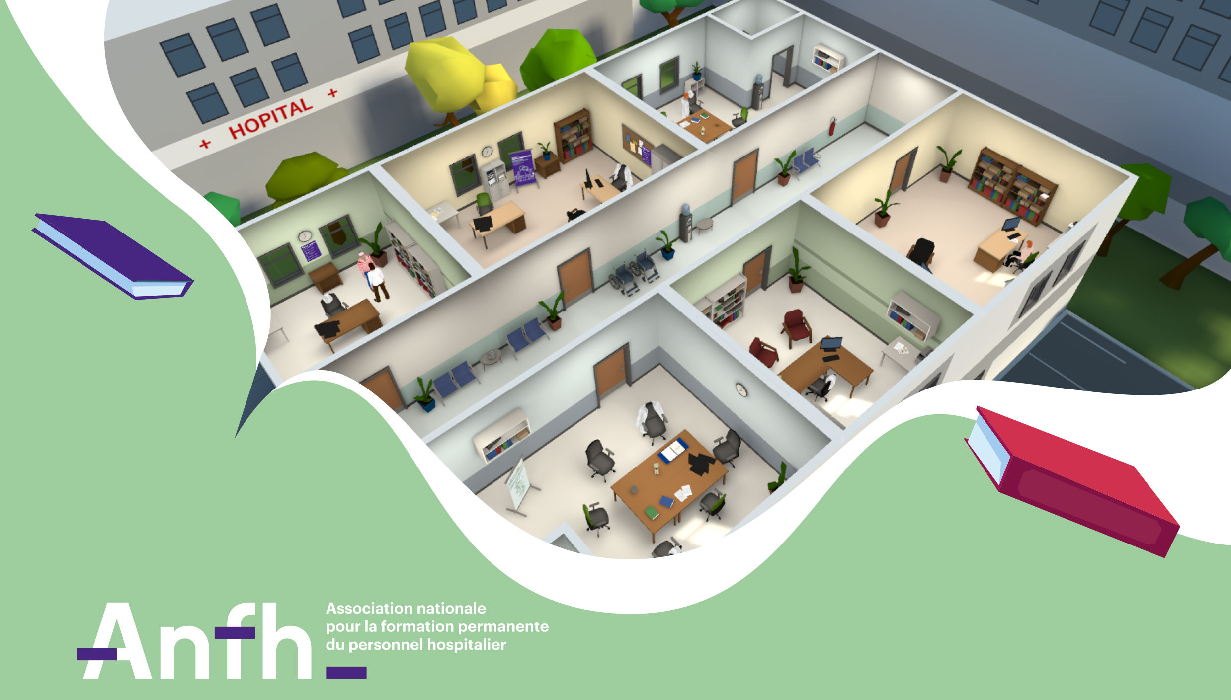 Visuel affiche entretien pro | ANFH