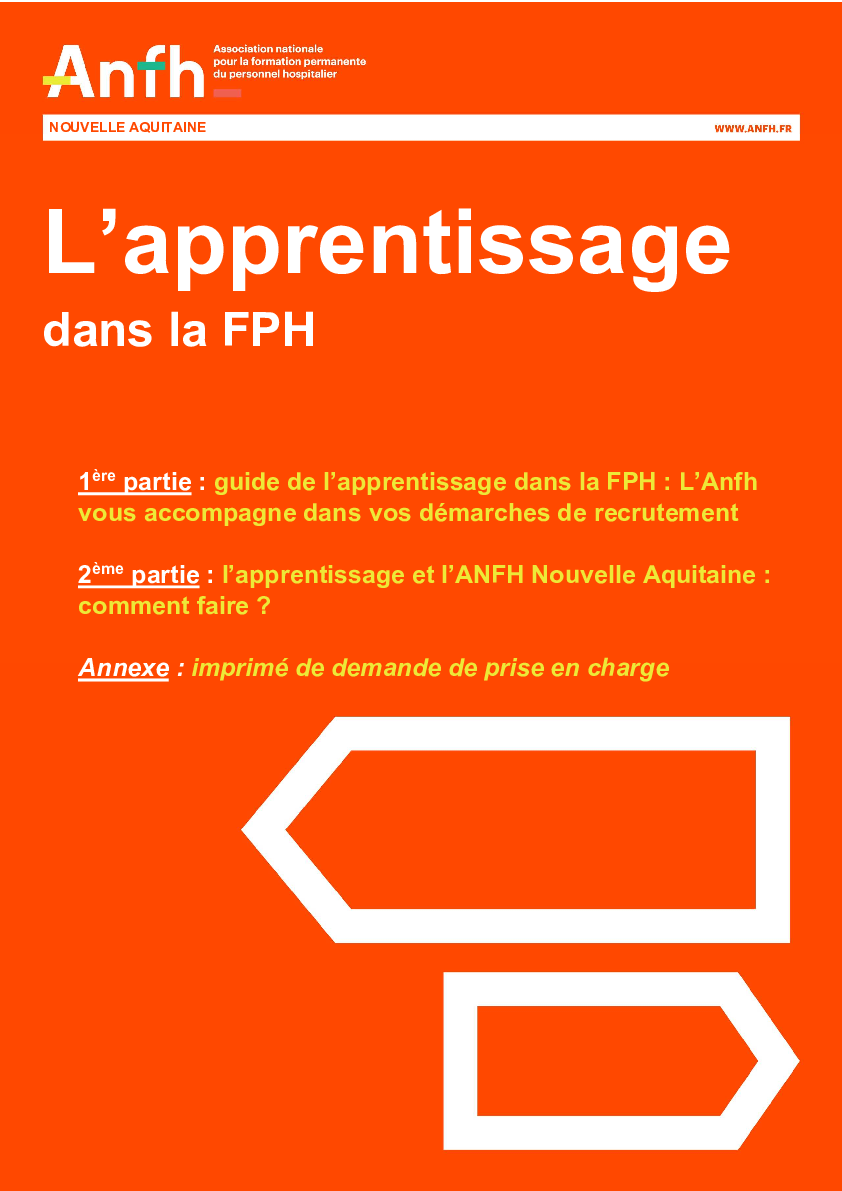 Guide 2023 apprentissage | ANFH