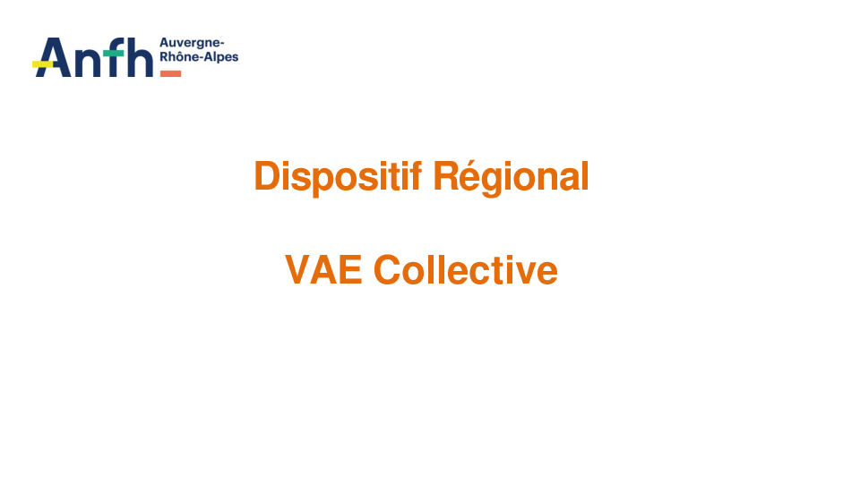 PLAQUETTE VAE COLLECTIVE | ANFH