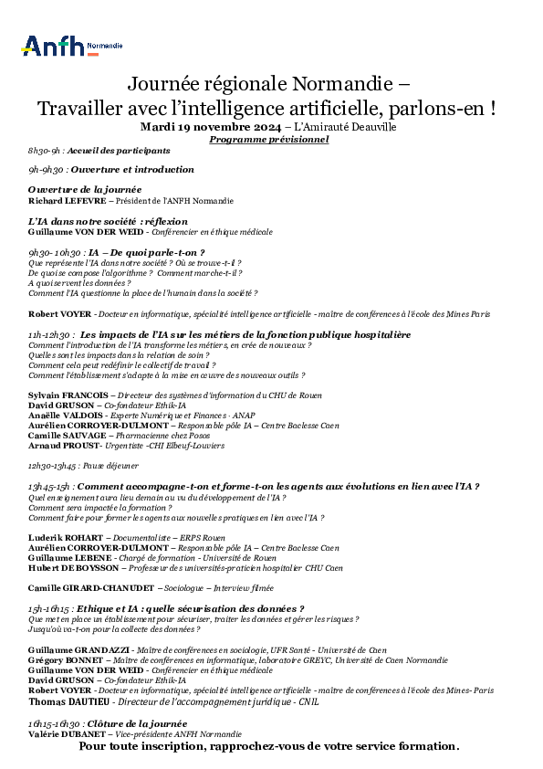 Programme JTR | ANFH