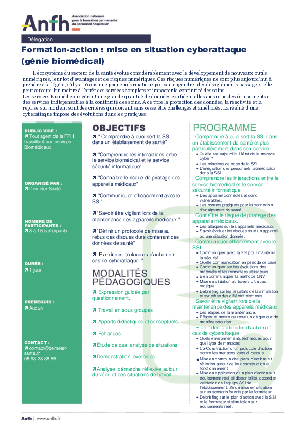 Programme communicant GENIE BIOMEDICAL.pdf | ANFH