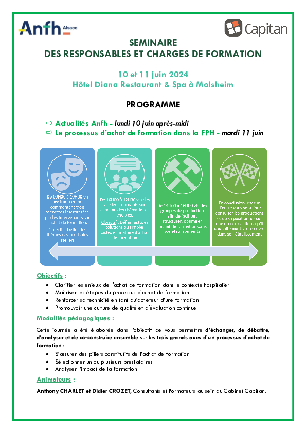 Programme du séminaire 2024 | ANFH