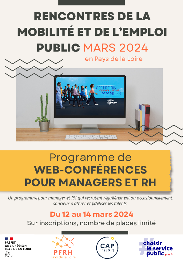 Programme des conférences pour managers/RH du 11 au 14 mars 2024 | ANFH