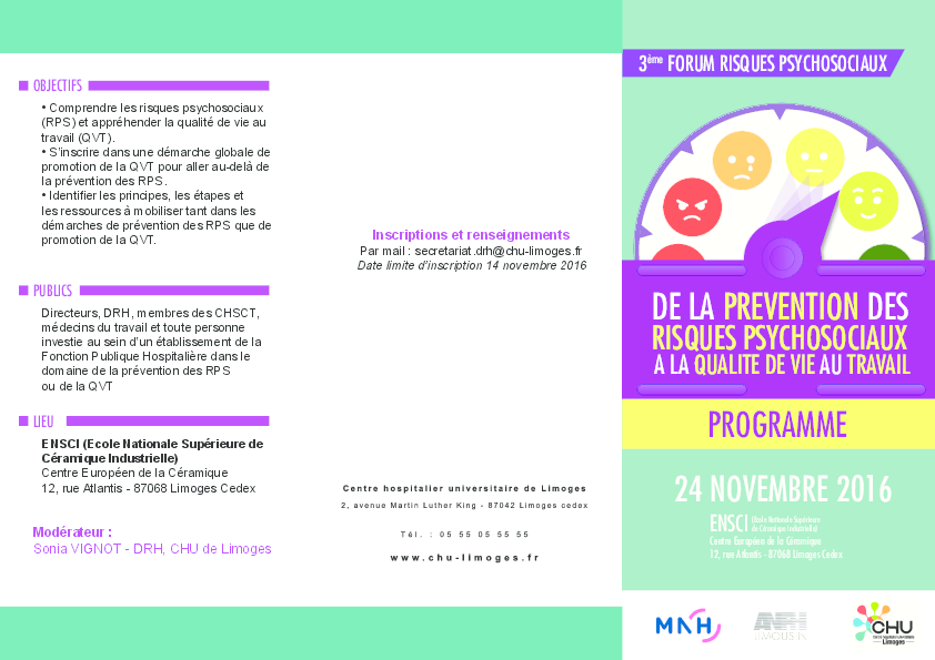 programme de la journée | ANFH