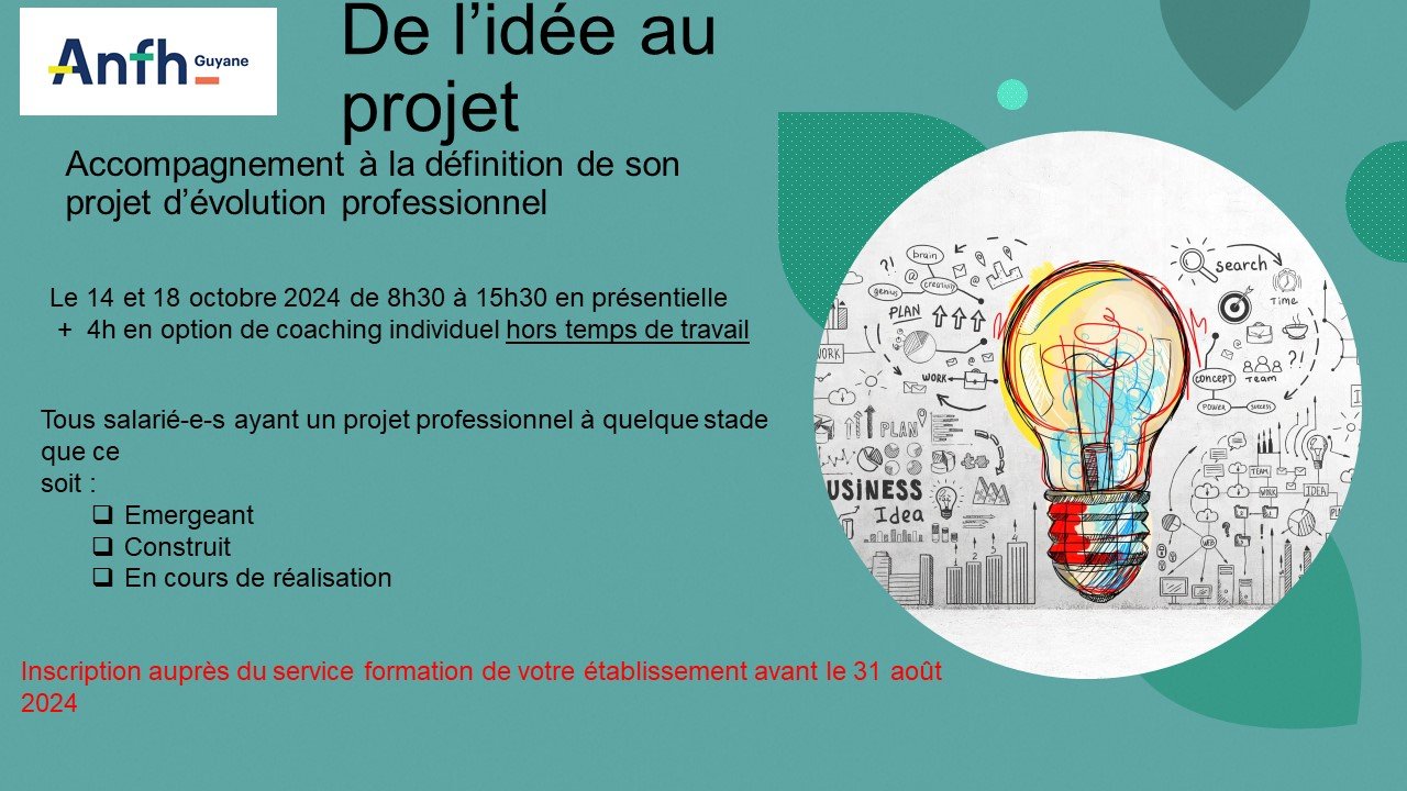 DE L’IDEE AU PROJET Accompagnement à la définition de son projet ...