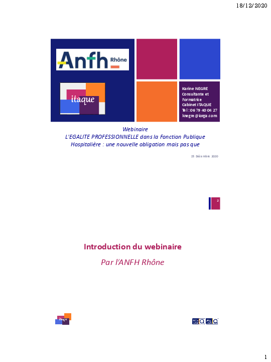 Webinaire _ support de présentation | ANFH